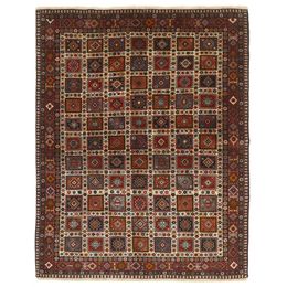 Nain Trading Orientteppich Yalameh 151x195 Handgeknüpfter Orientteppich / Perserteppich, rechteckig, Höhe: 12 mm, braun