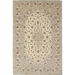 Nain Trading Orientteppich Keshan 198x305 Handgeknüpfter Orientteppich / Perserteppich, rechteckig, Höhe: 12 mm, beige