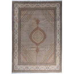 Nain Trading Orientteppich Täbriz 60Raj 249x359 Handgeknüpfter Orientteppich / Perserteppich, rechteckig, Höhe: 6 mm, grau