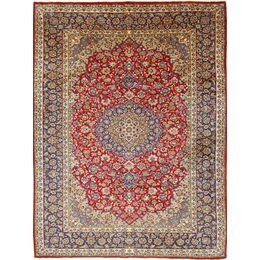 Nain Trading Orientteppich Mashhad 297x396 Handgeknüpfter Orientteppich / Perserteppich, rechteckig, Höhe: 12 mm, braun|rot