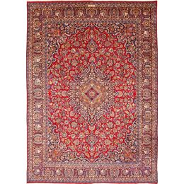 Nain Trading Orientteppich Mashhad Signiert 294x411 Handgeknüpfter Orientteppich / Perserteppich, rechteckig, Höhe: 12 mm, lila|rot