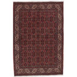 Nain Trading Orientteppich Bidjar 151x218 Handgeknüpfter Orientteppich / Perserteppich, rechteckig, Höhe: 15 mm, braun|rot