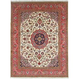 Nain Trading Orientteppich Täbriz 247x324 Handgeknüpfter Orientteppich / Perserteppich, rechteckig, Höhe: 10 mm, rot