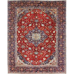 Nain Trading Orientteppich Keshan 304x379 Handgeknüpfter Orientteppich / Perserteppich, rechteckig, Höhe: 12 mm, rot
