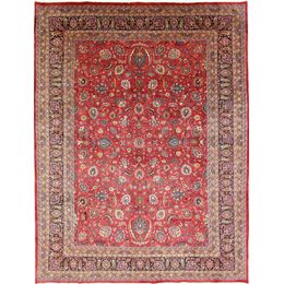 Nain Trading Orientteppich Mashhad 297x395 Handgeknüpfter Orientteppich / Perserteppich, rechteckig, Höhe: 12 mm, rot