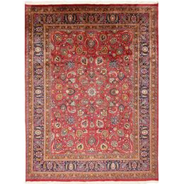 Nain Trading Orientteppich Mashhad 293x393 Handgeknüpfter Orientteppich / Perserteppich, rechteckig, Höhe: 12 mm, rot
