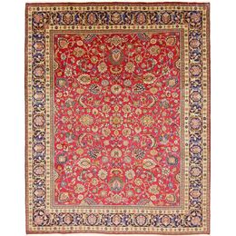Nain Trading Orientteppich Mashhad 296x369 Handgeknüpfter Orientteppich / Perserteppich, rechteckig, Höhe: 12 mm, rot