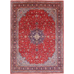 Nain Trading Orientteppich Mahal 290x400 Handgeknüpfter Orientteppich / Perserteppich, rechteckig, Höhe: 12 mm, lila|rot