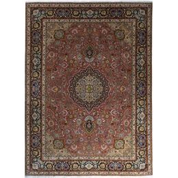 Nain Trading Orientteppich Täbriz 60Raj 254x349 Handgeknüpfter Orientteppich / Perserteppich, rechteckig, Höhe: 6 mm, braun