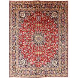 Nain Trading Orientteppich Mashhad 299x389 Handgeknüpfter Orientteppich / Perserteppich, rechteckig, Höhe: 12 mm, rot