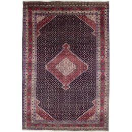 Nain Trading Orientteppich Ardebil 198x303 Handgeknüpfter Orientteppich / Perserteppich, rechteckig, Höhe: 10 mm, lila