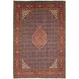 Nain Trading Orientteppich Ardebil 196x292 Handgeknüpfter Orientteppich / Perserteppich, rechteckig, Höhe: 10 mm, braun|rot