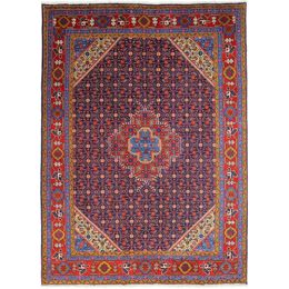 Nain Trading Orientteppich Ardebil 199x276 Handgeknüpfter Orientteppich / Perserteppich, rechteckig, Höhe: 10 mm, lila|rot