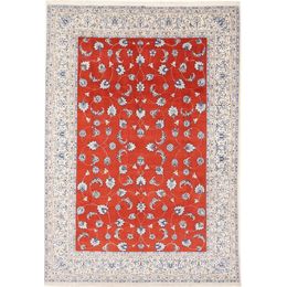 Nain Trading Orientteppich Nain 9La 250x368 Handgeknüpfter Orientteppich / Perserteppich, rechteckig, Höhe: 8 mm, beige|rot