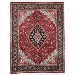 Nain Trading Orientteppich Täbriz 155x200 Handgeknüpfter Orientteppich / Perserteppich, rechteckig, Höhe: 10 mm, rot