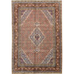 Nain Trading Orientteppich Ardebil 195x284 Handgeknüpfter Orientteppich / Perserteppich, rechteckig, Höhe: 10 mm, braun