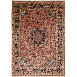 Nain Trading Orientteppich Mehraban 209x295 Handgeknüpfter Orientteppich / Perserteppich, rechteckig, Höhe: 12 mm, braun|rot