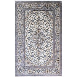 Nain Trading Orientteppich Keshan 194x319 Handgeknüpfter Orientteppich / Perserteppich, rechteckig, Höhe: 12 mm, grau
