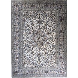 Nain Trading Orientteppich Keshan 249x344 Handgeknüpfter Orientteppich / Perserteppich, rechteckig, Höhe: 12 mm, grau