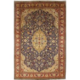 Nain Trading Orientteppich Täbriz 251x382 Handgeknüpfter Orientteppich / Perserteppich, rechteckig, Höhe: 10 mm, braun