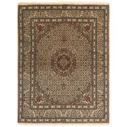 Nain Trading Orientteppich Moud Mahi 145x195 Handgeknüpfter Orientteppich / Perserteppich, rechteckig, Höhe: 12 mm, braun
