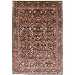 Nain Trading Orientteppich Bidjar 206x306 Handgeknüpfter Orientteppich / Perserteppich, rechteckig, Höhe: 15 mm, braun|lila