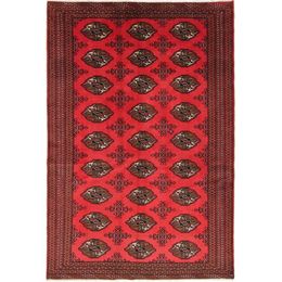 Nain Trading Orientteppich Hamadan 130x196 Handgeknüpfter Orientteppich / Perserteppich, rechteckig, Höhe: 8 mm, rot