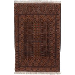 Nain Trading Orientteppich Belutsch 115x174 Handgeknüpfter Orientteppich / Perserteppich, rechteckig, Höhe: 6 mm, braun|rot