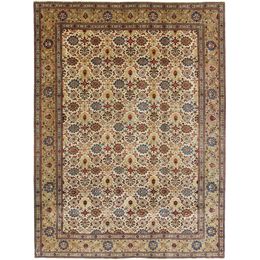 Nain Trading Orientteppich Täbriz Patina 251x341 Handgeknüpfter Orientteppich / Perserteppich, rechteckig, Höhe: 10 mm, braun