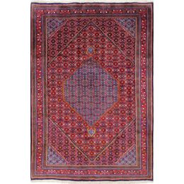 Nain Trading Orientteppich Ardebil 197x287 Handgeknüpfter Orientteppich / Perserteppich, rechteckig, Höhe: 10 mm, lila|rot