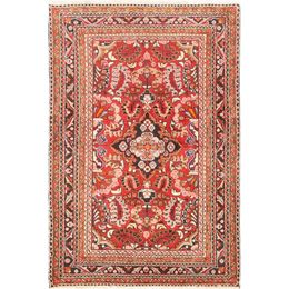 Nain Trading Orientteppich Lillian 106x155 Handgeknüpfter Orientteppich / Perserteppich, rechteckig, Höhe: 8 mm, rot
