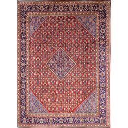 Nain Trading Orientteppich Mahal 295x405 Handgeknüpfter Orientteppich / Perserteppich, rechteckig, Höhe: 12 mm, lila|rot