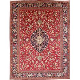 Nain Trading Orientteppich Mashhad Signiert 289x382 Handgeknüpfter Orientteppich / Perserteppich, rechteckig, Höhe: 12 mm, rot