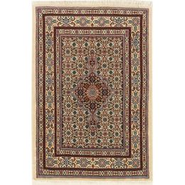 Nain Trading Orientteppich Moud 80x118 Handgeknüpfter Orientteppich / Perserteppich, rechteckig, Höhe: 12 mm, braun