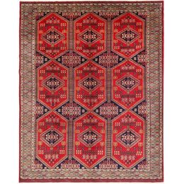 Nain Trading Orientteppich Turkaman 310x382 Handgeknüpfter Orientteppich / Perserteppich, rechteckig, Höhe: 6 mm, rot