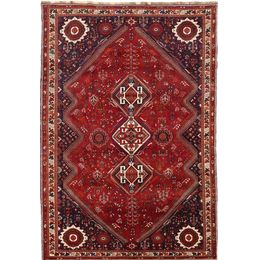 Nain Trading Orientteppich Ghashghai 215x320 Handgeknüpfter Orientteppich / Perserteppich, rechteckig, Höhe: 12 mm, rot