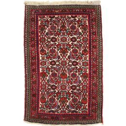Nain Trading Orientteppich Rudbar 81x123 Handgeknüpfter Orientteppich / Perserteppich, rechteckig, Höhe: 12 mm, rot