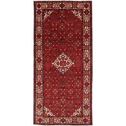 Nain Trading Orientteppich Hosseinabad 157x335 Handgeknüpfter Orientteppich / Perserteppich, rechteckig, Höhe: 12 mm, rot