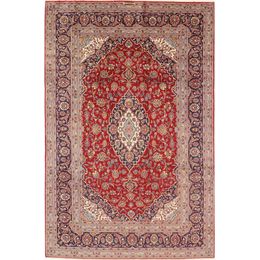 Nain Trading Orientteppich Keshan 197x295 Handgeknüpfter Orientteppich / Perserteppich, rechteckig, Höhe: 12 mm, rot
