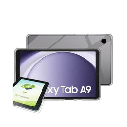Wigento Tablet-Hülle Für Samsung Galaxy Tab A9 Hülle Tablet Cover Hülle Tasche + Hart Glas