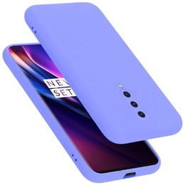 Cadorabo Handyhülle für OnePlus 8 Hülle OnePlus 8, Flexible Hülle TPU Silikon Schutzhülle Back Cover Case, lila, LIQUID HELL LILA
