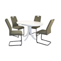 moebel-direkt-online Essgruppe 5teilige Tischgruppe bestehend aus einem Esstisch und 4 Stühlen