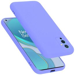 Cadorabo Handyhülle für OnePlus 9 Hülle OnePlus 9, Flexible Hülle TPU Silikon Schutzhülle Back Cover Case, lila, LIQUID HELL LILA