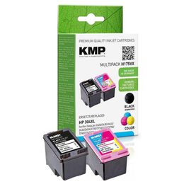 KMP 2 Tinten H175VX ERSETZT HP 304XL Black + Color Tintenpatrone (1 x Schwarz pigmentiert