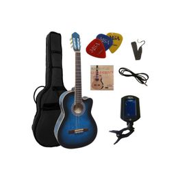 MSA Akustikgitarre Konzertgitarre mit EQ und Cutaway