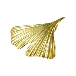Gallay Kettenanhänger Anhänger 20mm Ginkgoblatt glänzend 9Kt GOLD (1-tlg)