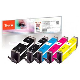 Peach PGI-550 Multi-Pack Tintenpatronen schwarz/gelb/magenta/cyan/black Tintenpatrone