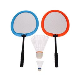 DOTMALL Badmintonschläger Get & Go Badminton-Set XXL Orange und Blau