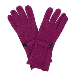 Ella Jonte Strickhandschuhe Damen Handschuhe Pink Winter mit 35% Wolle
