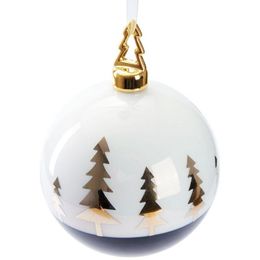 BRUBAKER Weihnachtsbaumkugel Premium Weihnachtskugel Tannenbaum Gold